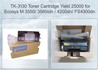 China Kyocera Ecosys Toner FS4200 Black Laser TK3130 High Yield 25000P for sale