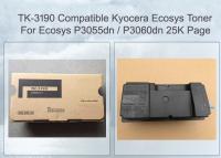 China TK-3190 Extra High Capacity Black Kyocera Toner Cartridge For ECOSYS P3055 Mono Printer for sale