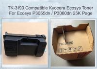 China 25000 Pages Kyocera ECOSYS Toner P3060dn / P3055dn Printers Toner Cartridge TK3190 for sale