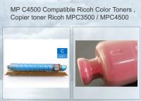 China Mpc4500 / 3500 Cyan Ricoh Toner Cartridge 888607 With 17000 Yield Pages for sale