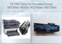 China Kyocera ECOSYS Toner M2135dn TK1150 Toner Cartridge Black With Chip for sale