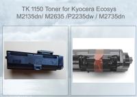 China Kyocera Ecosys Toner M2635DN Toner Kyocera TK-1150 Black 3k Pages for sale