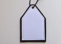 China Dye Sublimation Blank Car Freshener Hanger Tag For Personalized Printing for sale