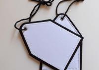 China Dye Sublimation Blank Car Freshener Hanger Tag For Personalized Printing for sale