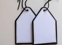 China Dye Sublimation Blank Car Freshener Hanger Tag For Personalized Printing for sale