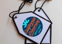 China Dye Sublimation Blank Car Freshener Hanger Tag For Personalized Printing for sale