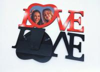 China Dye MDF Sublimation Blank Love Heart Photo Picture Frame For Printing for sale