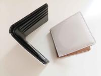 China Leather Sublimation Blank Man Purse Wallet With Single Sids Printing With ID Card Pocket for sale