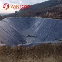 China GB/ASTM GRI-GM13 Standard Black HDPE Geomembrane Pond Liner for Fish Shrimp Pond for sale