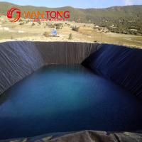 China GB/ASTM GRI-GM13 Standard Black HDPE Geomembrane Pond Liner for Fish Shrimp Pond for sale