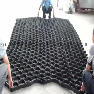 China 330mm-1000mm Welding Distance HDPE Geocell for Slope Protection Honeycomb Design for sale