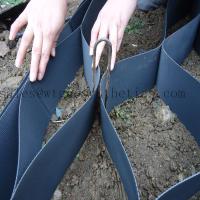 China 330mm-1000mm Welding Distance HDPE Geocell for Slope Protection Honeycomb Design for sale
