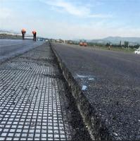 China High Tensile Polyester Geogrid 120kn PVC Coated 5m Width for Road Building Construction for sale