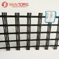 China CE/ISO9001 Approved 25-200kn/m Road Construction Uniaxial Biaxial PVC Coated Polyester Geogrid Mesh for sale
