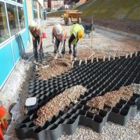 China Requested Size HDPE Gravel Stabilizer Grid Geocell for Driveways Traditional Material for sale