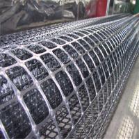 China Extruded Polypropylene Biaxial Geogrids 50m Length Geogrids for Various Applications for sale