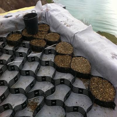 China Improve Retaining Wall Stability with Height 100mm Gravel Stabilizer Geocell Solution for sale
