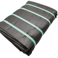 China UV Protection Black Fabric Plastic PP Woven Geotextile for High Tensile Strength for sale