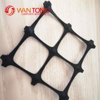China PP Plastic Net Biaxial Geogrid for Mining Reinforcement Width 1-6m MESH SIZE 12.7*12.7mm for sale