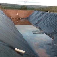 China LDPE LLDPE HDPE Plastic Fish Ponds Waterproofing Membrane 0.5mm HDPE Geomembrane Sheet m2 for sale