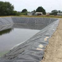 China 0.2mm HDPE Geomembrane Waterproof Tarpaulin Liners for Biofloc Fish Farming Ponds for sale