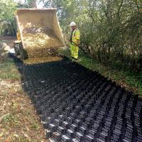 China Traditional Design HDPE Smooth/Textured Perforated Geocell Versatile and Practical for sale