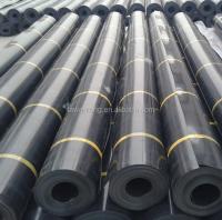 China Geomembranes for Fish Tank 2mm Black Waterproof HDPE Plastic Onsite Installation for sale