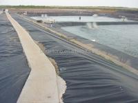 China Geomembranes for Fish Tank 2mm Black Waterproof HDPE Plastic Onsite Installation for sale