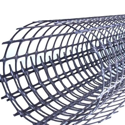 China Strength PP Plastic Geogrid for Road Driveway Retaining Wall 25.4*25.4mm Mesh Size for sale