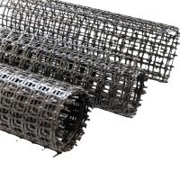 China Strength PP Plastic Geogrid for Road Driveway Retaining Wall 25.4*25.4mm Mesh Size for sale