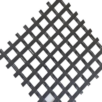 China Lower Chinese Design Style Roadbed Solidification Biaxial Polyester 80-80 PET Geogrid for sale