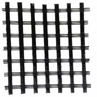 China Onsite Inspection Bitumen Coated Fiberglass Biaxial Geogrid for Road Pavement Yellow for sale
