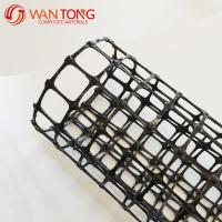 China Black High Strength UV Resistance Biaxial Polypropylene Geogrids for Roads or Lands for sale