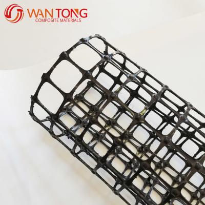 China Black High Strength UV Resistance Biaxial Polypropylene Geogrids for Roads or Lands for sale
