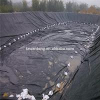 China 1mm 1.2mm 1.5mm HDPE Geomembrane for Dam or Artificial Lake Black Green Blue White for sale