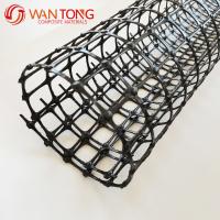 China Black High Strength UV Resistance Biaxial Polypropylene Geogrids for Roads or Lands for sale