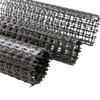 China Black High Strength UV Resistance Biaxial Polypropylene Geogrids for Roads or Lands for sale