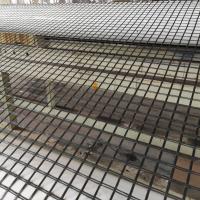 China Karl Mayer Machine Produced 50-50kn Glass Fiberglass Geogrid for Roadbed Solidification for sale