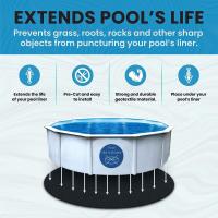 China 12-Foot Round Pool Liner Pad with Non Woven Geotextile Length 50-100m Outdoor Precut for sale