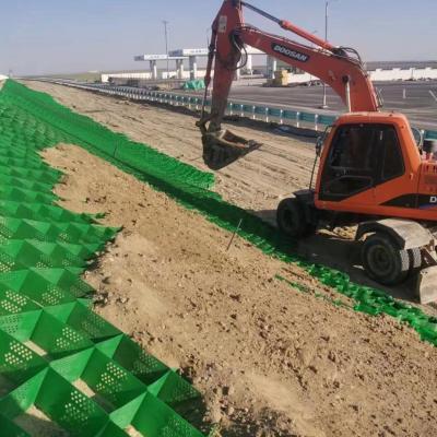 China 50mm HDPE Geocell Gravel Stabilizer Grid for Road Reinforcement and Slope Protection for sale