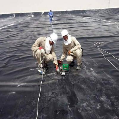 China ASTM Standard 0.5mm 1mm Smooth HDPE Geomembrane Dam Liner for Fish Pond in Chinese Design Style for sale