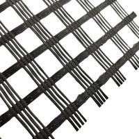China Chinese Design Style Road Basement Reinforcement Polyester PET Geogrid/ PVC Coated for sale