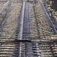 China 120KN HDPE Plastic Uniaxial Geogrid for Geosynthetic Stabilization 50m Roll Length for sale