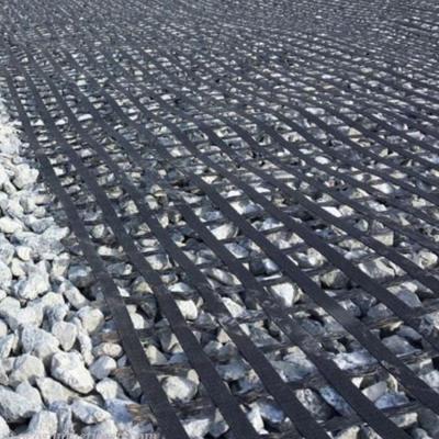 China Road Soil Stabilizer Uniaxial Geogrid 5m Width 50KN/M Tensile Strength Durable Material for sale