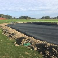 China Customized Width 100% Virgin HDPE Smooth Anti-Seepage Geomembrane for Fish Pond Liner for sale