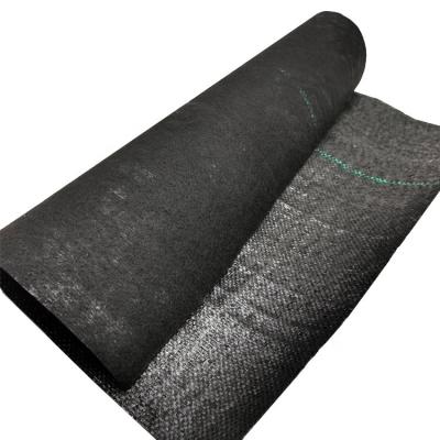 China PP High Tensile Strength 70GSM-400GSM Woven Geotextile for Blueberry Garden Weed Control for sale