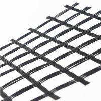 China Onsite Training Service Strengthen Roads and Bridges with Polyester PET Geogrid 80-80 for sale
