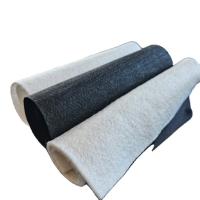 China Black Short Fiber Pet Needle Punched Nonwoven Geotextile for Filtration Reinforcement for sale