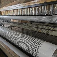 China Traditional Design Geosynthetic Material Warp Knitting PVC Coated Pet Polyester Geogrid for sale