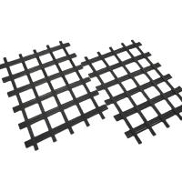China Traditional Design Geosynthetic Material Warp Knitting PVC Coated Pet Polyester Geogrid for sale